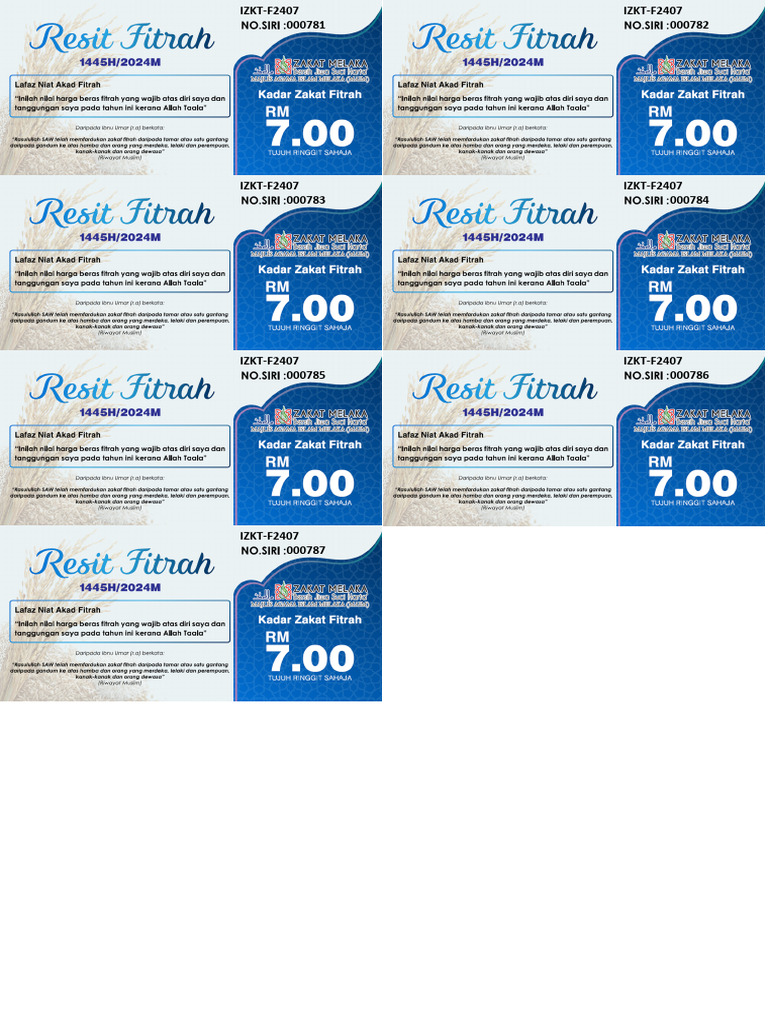 Kupon ZAKAT 2024 | PDF