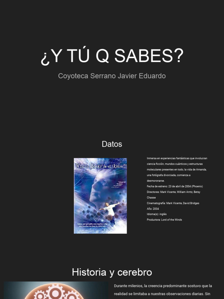 Y Tu Q Sabes | PDF | Realidad | Mente