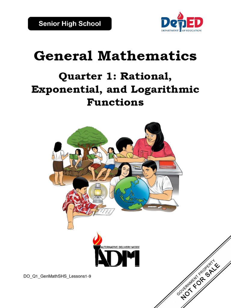 ADM_Q1_SHS_GeneralMathematicsv3 | PDF | Function (Mathematics) | Equations