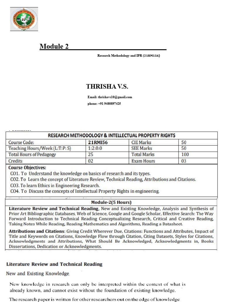 Research Methodology & IPR Guide | PDF