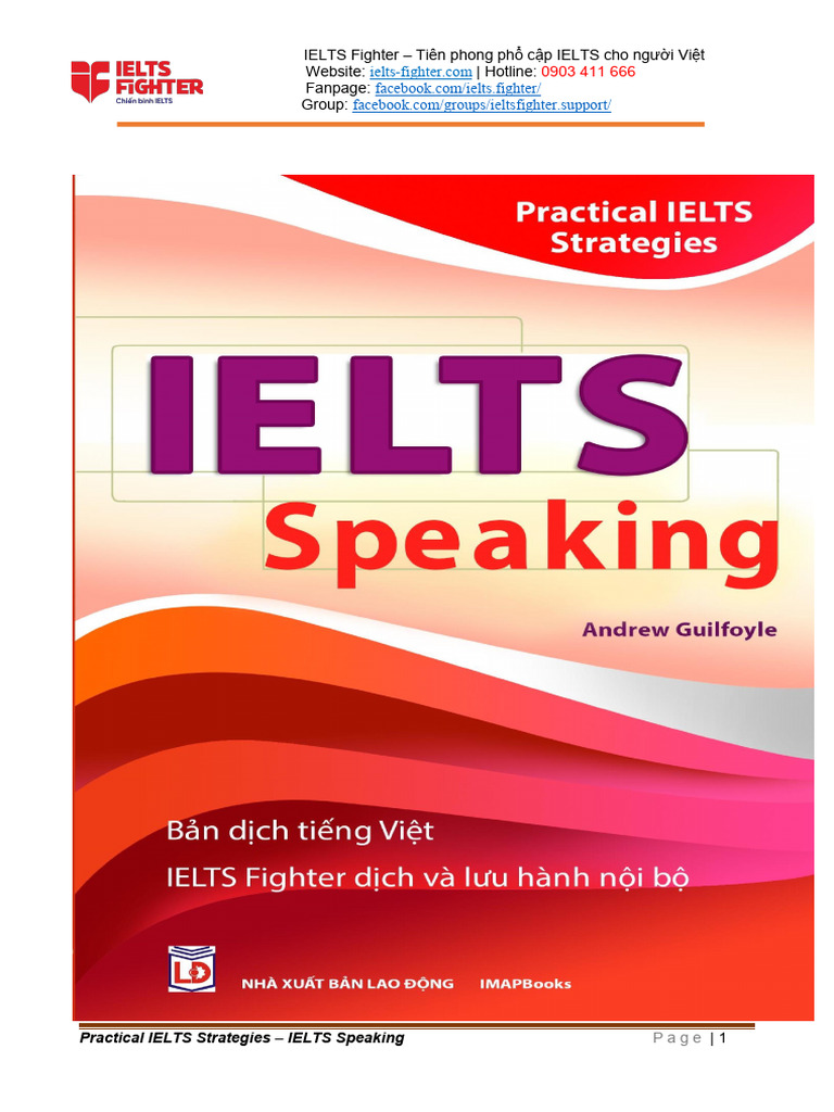 Sách Speaking Strategies Bản Dịch Chuẩn IELTS Fighter | PDF