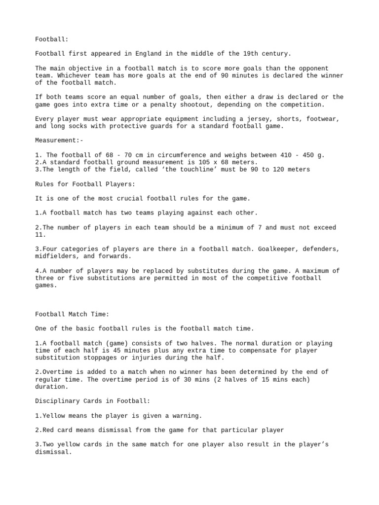 Football Project | PDF | Association Football | Referee