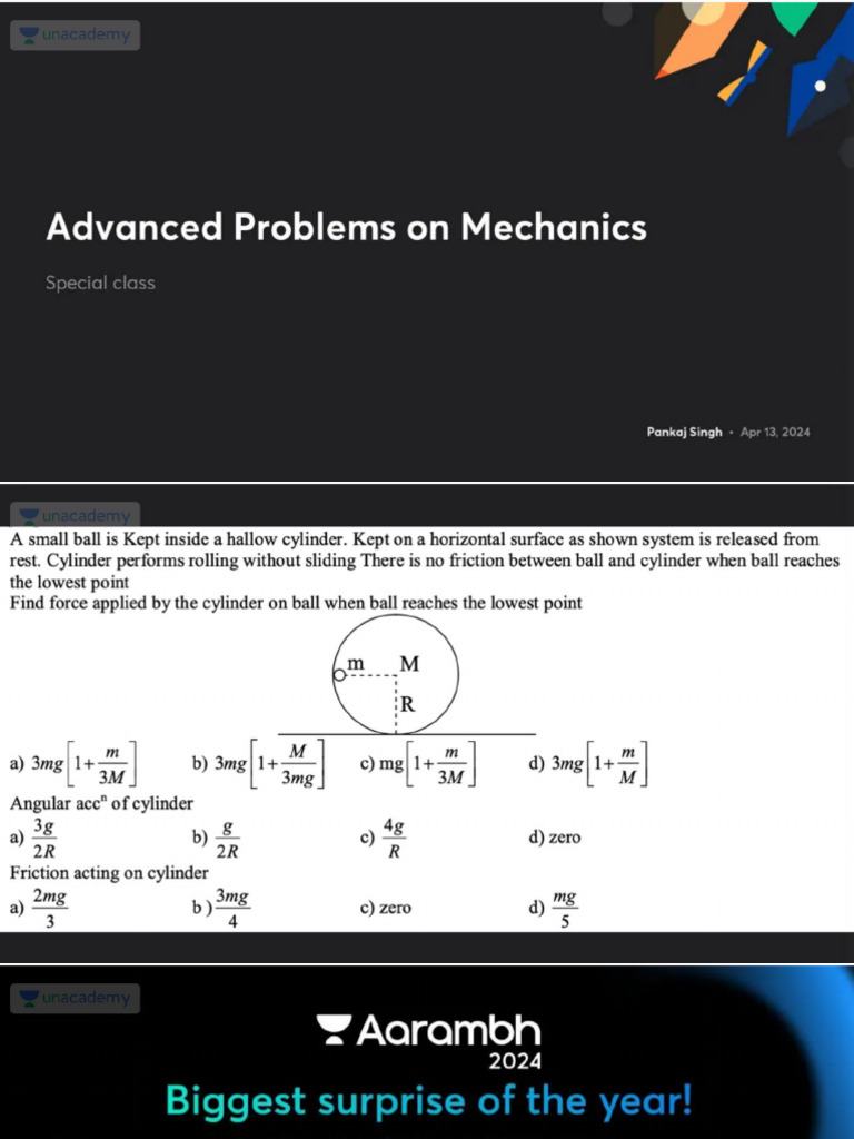 Advanced Problems On Mechanics No Anno | PDF