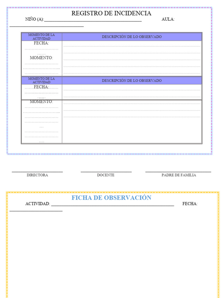 Registro de Incidencia | PDF
