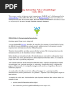 Understanding the IMRD Format | PDF | Materials | Physical Sciences