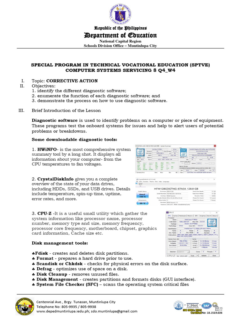 Validated-CSS10 Q4w4 4p Dela-Cruz SPTVE | PDF | Hard Disk Drive | Computer Data Storage