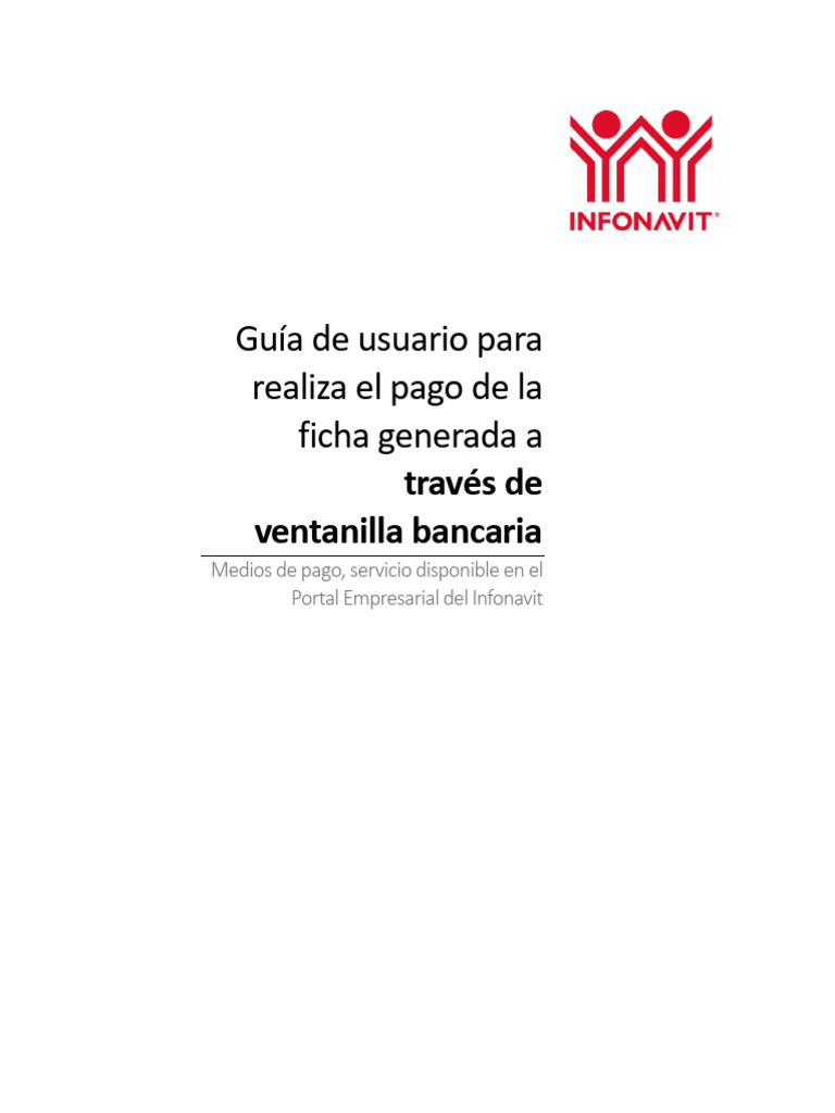 Guia de Pago en Ventanilla Bancaria | PDF | Cheque | Bancos