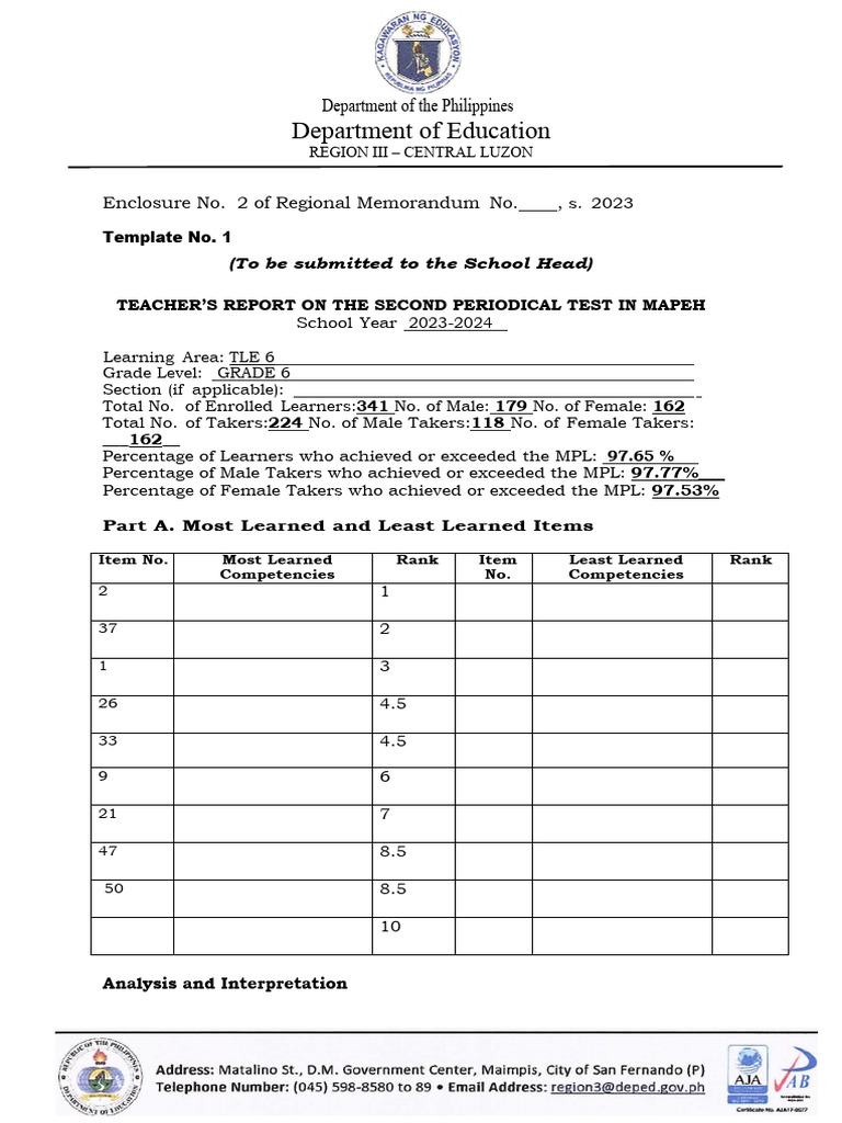 tle 6 | PDF | Learning | Cognition