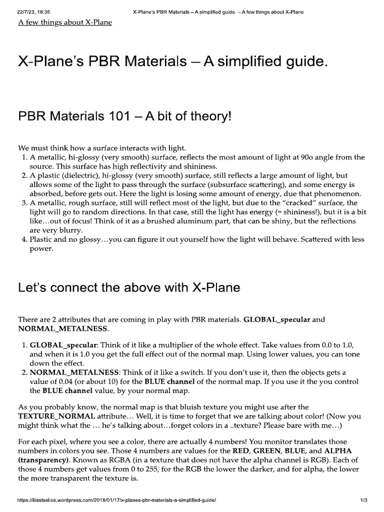 PBR Xplane | PDF