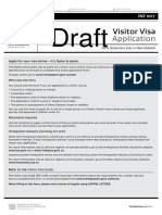 INZ1224 Visitor Visa Declaration Form | PDF | Travel Visa | Immigration