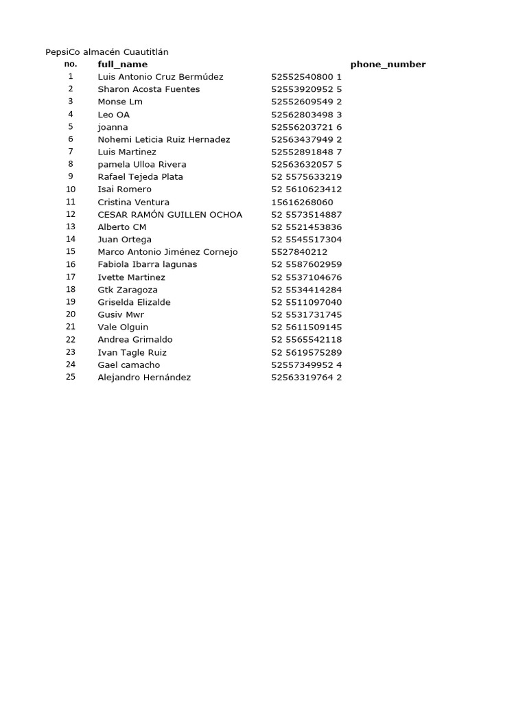 PepsiCo Almacen Cuautitlan | PDF