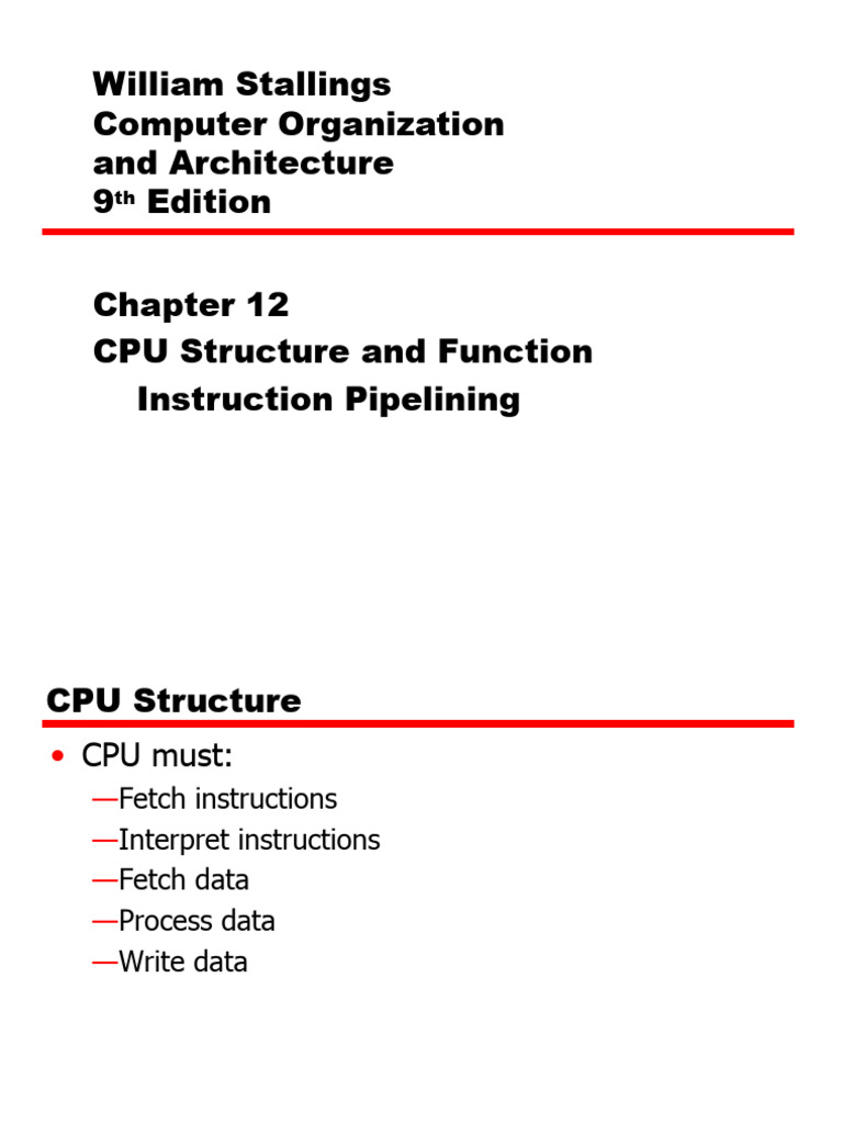 CH 12.ppt Type I | PDF | Central Processing Unit | Cpu Cache