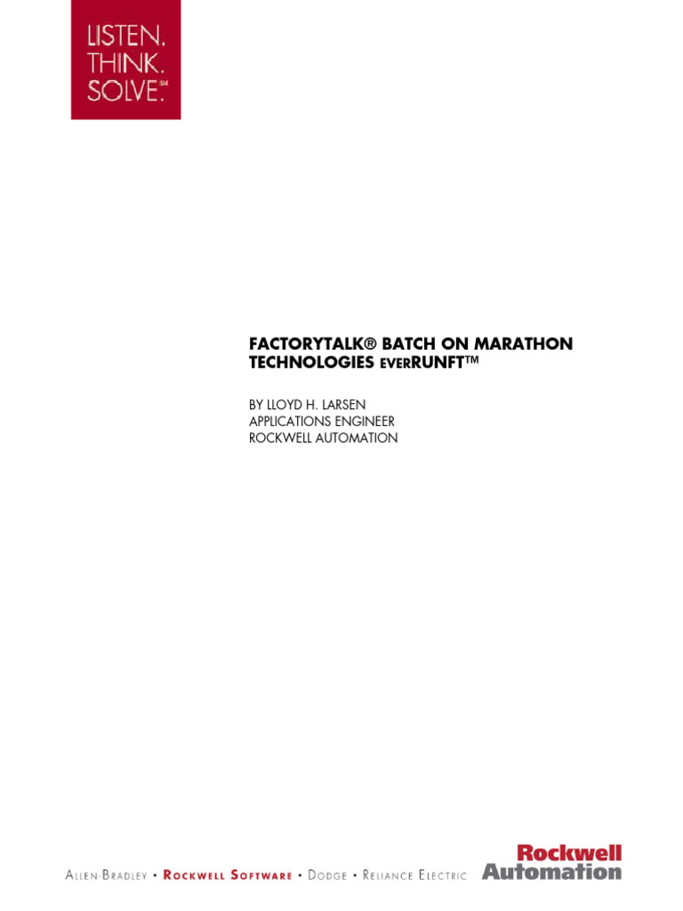 BATMTH WP001A EN P 10 2006 - Marathon Batch - WhitePaper | PDF | Microsoft Windows | Server ...