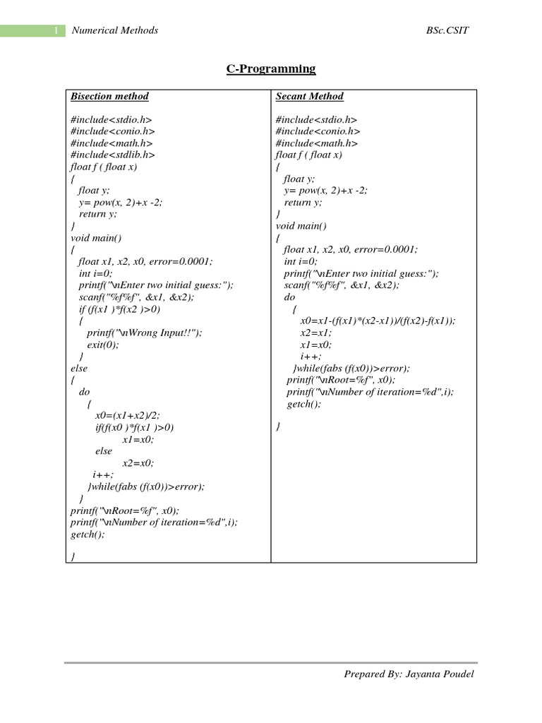 C Prog Pdf Computational Science Mathematical Analysis 