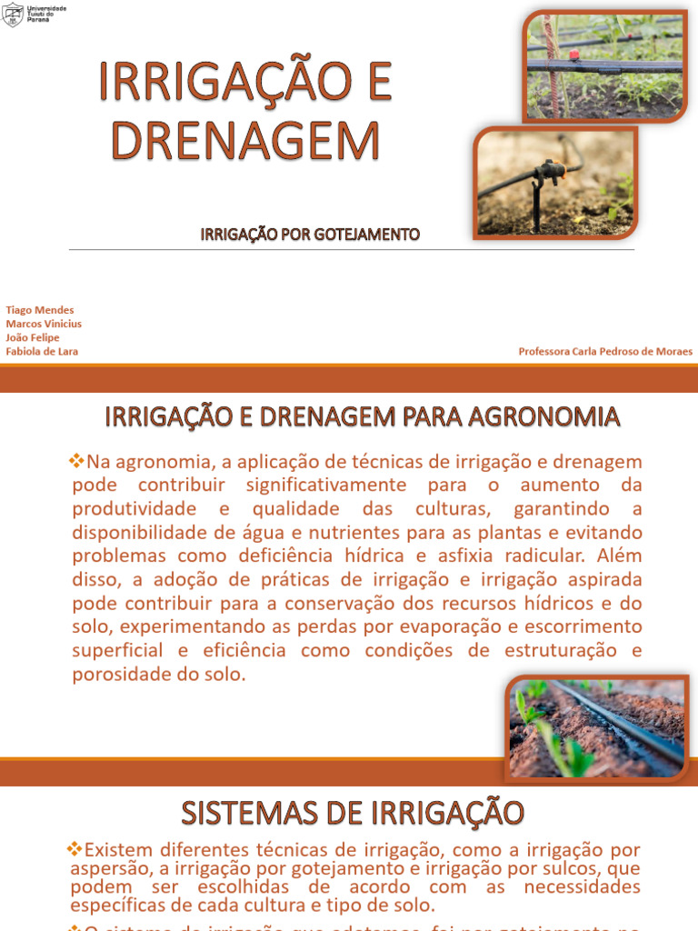 Irrigação e Drenagem | PDF