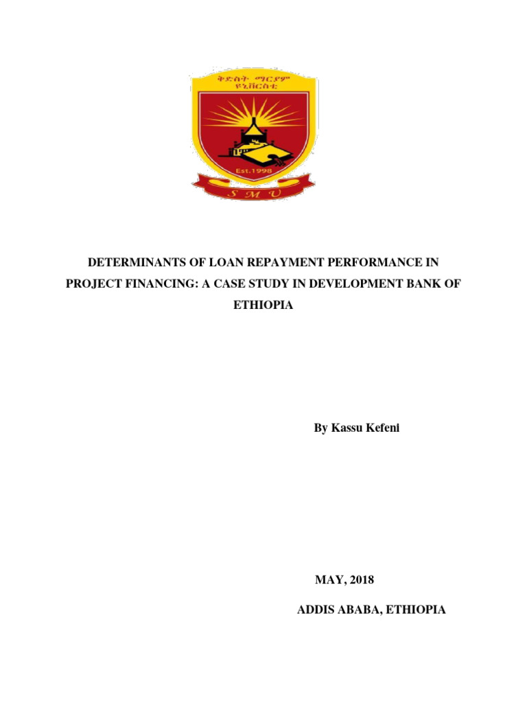 Final Research of Kassu | PDF | Loans | Banks