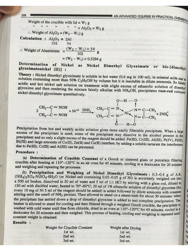 Experiment 8 - Gravimetric Analysis | PDF