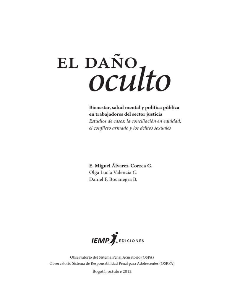 Vdocuments - MX - El Dao Oculto Procuraduria El Dao Oculto Bienestar Salud Mental y Poltica ...