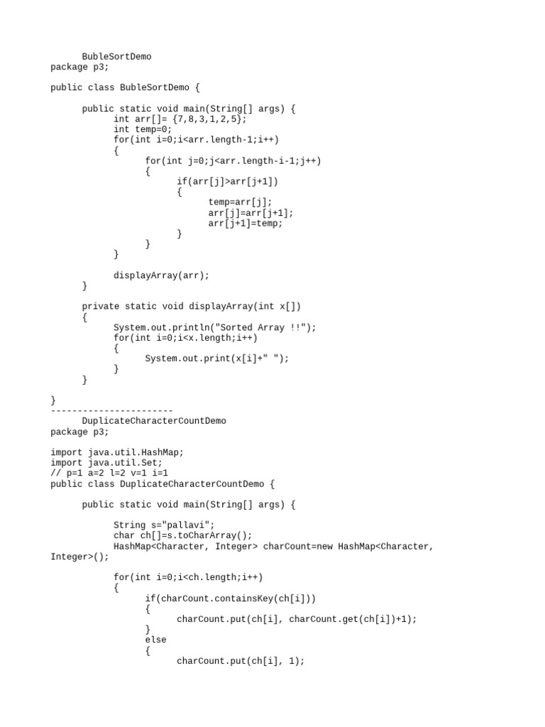 Java Imp Progrmas | PDF | Software | Computer Programming Java Imp Progrmas | PDF | Software | Computer Programming