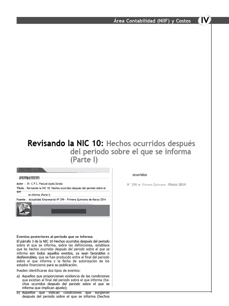 Nic 10 Ejemplo | Descargar gratis PDF | Hoja de balance | Activo fijo