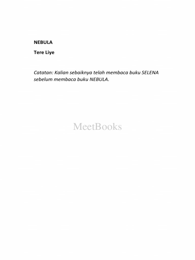 Tere Liye - Nebula | PDF