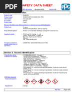 MSDS Rust-Remover-SDS5048 | PDF | Toxicity | Dangerous Goods