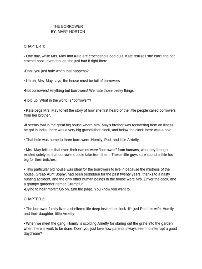 The-borrower-by-Mary-norton | PDF