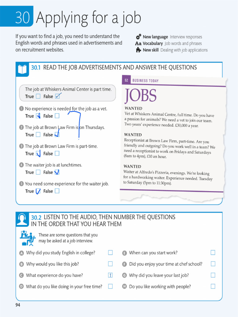 Read The Job Advertisements and Answer The Questions | PDF