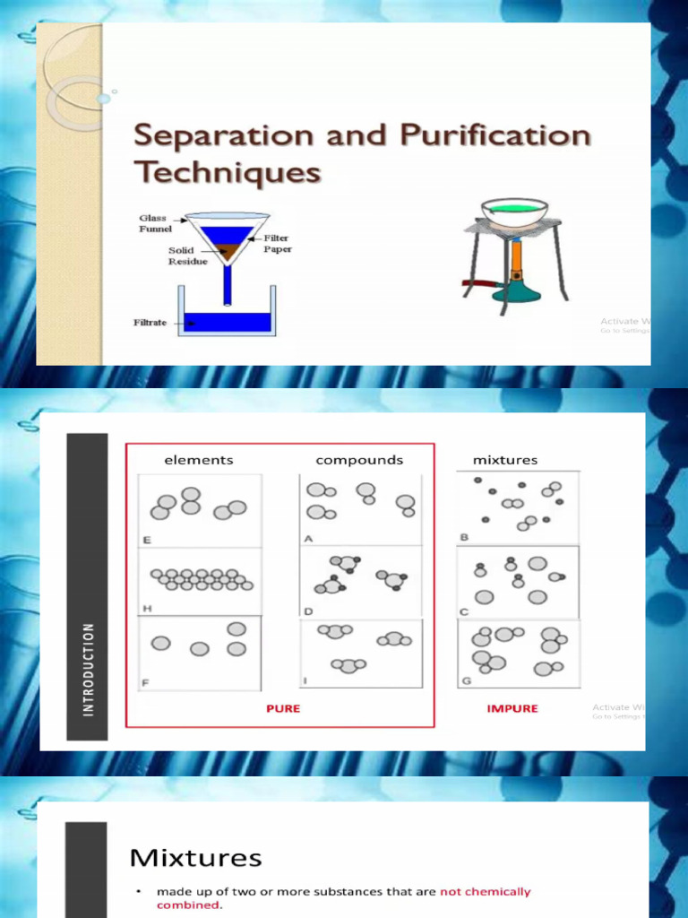 Organic Molecules Purification Techniques | PDF