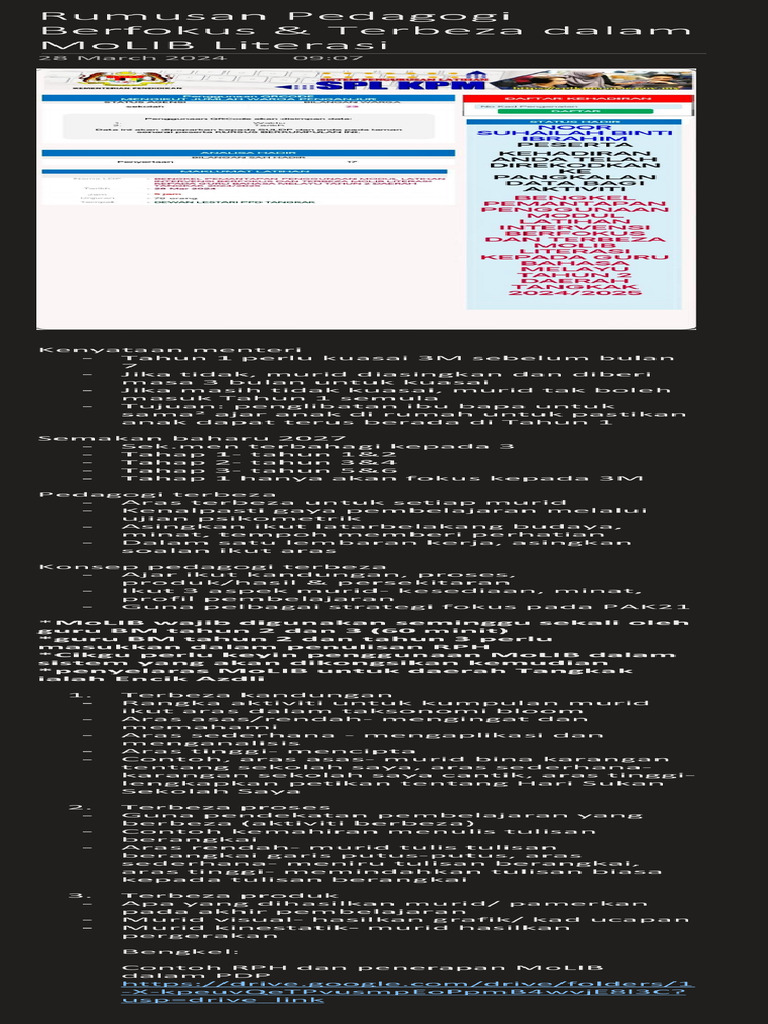 Rumusan Pedagogi Berfokus Terb | PDF