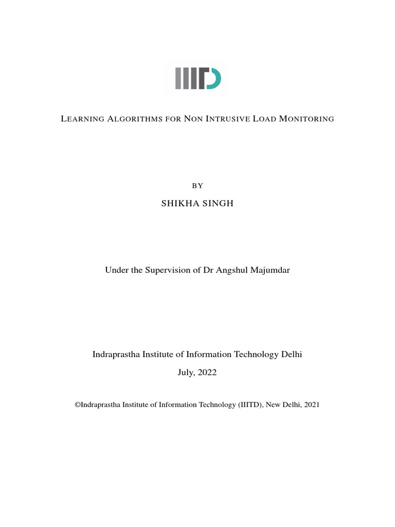 Shikha Thesis | PDF | Machine Learning | Applied Mathematics