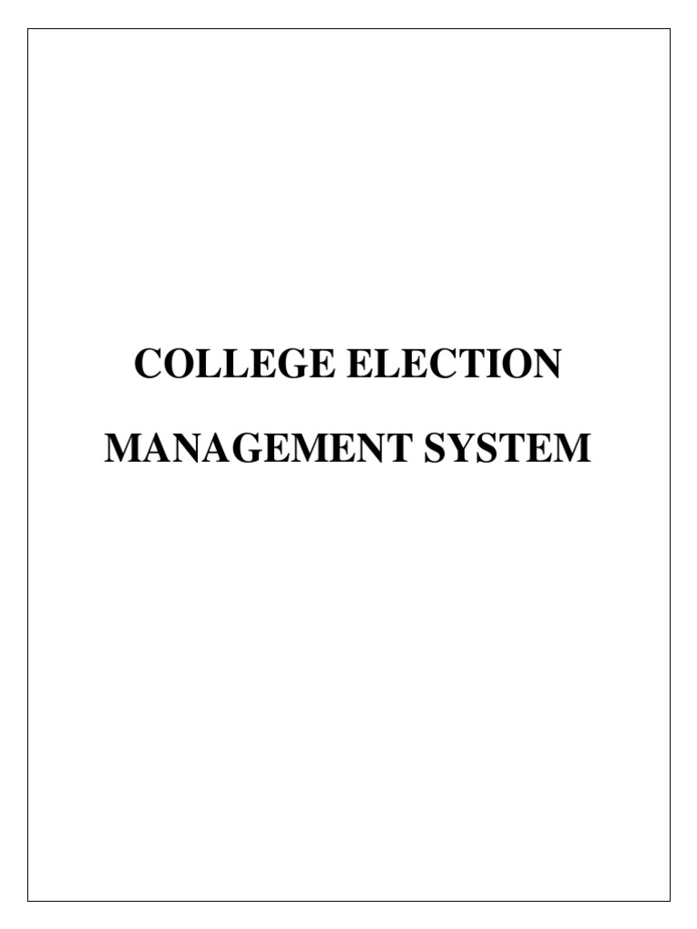 College Election System | PDF | Voting | Elections