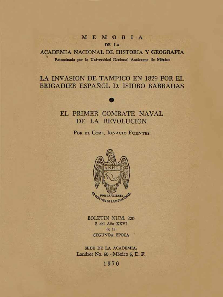 Invasion Tampico 1829 | PDF