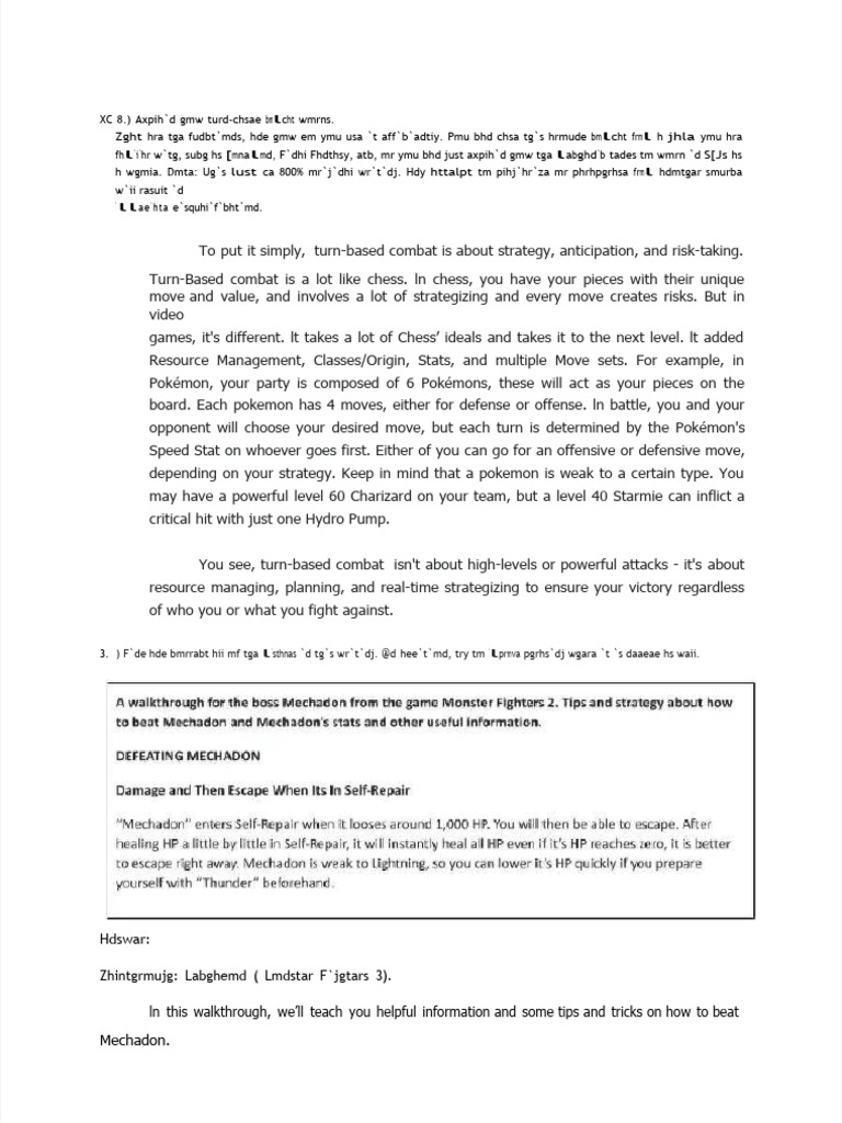 PDF Answer Walkthrough Mechadon Monster Fighters 2 - Compress | PDF ...