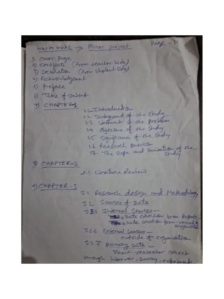 Minor Project Design Sem - VI | PDF