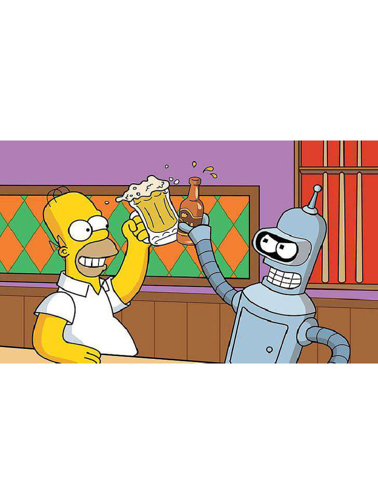 Futurama Cartoon Bender The Simpsons Wallpaper Preview | PDF