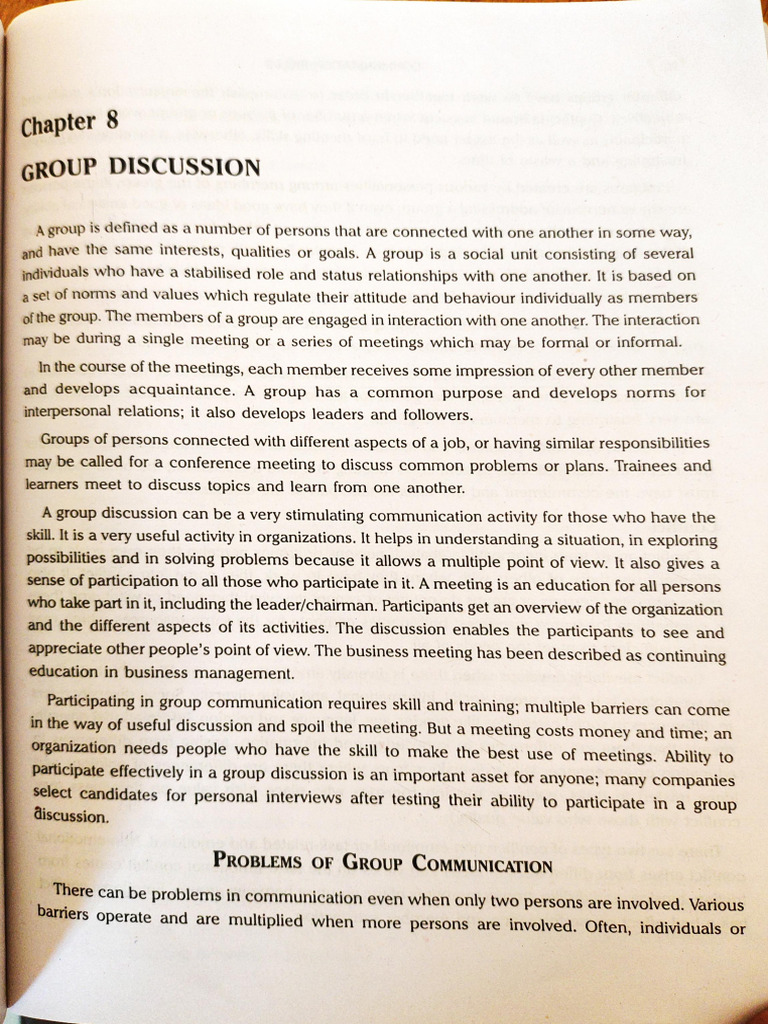 Group Discussion | Download Free PDF | Communication | Group Cohesiveness