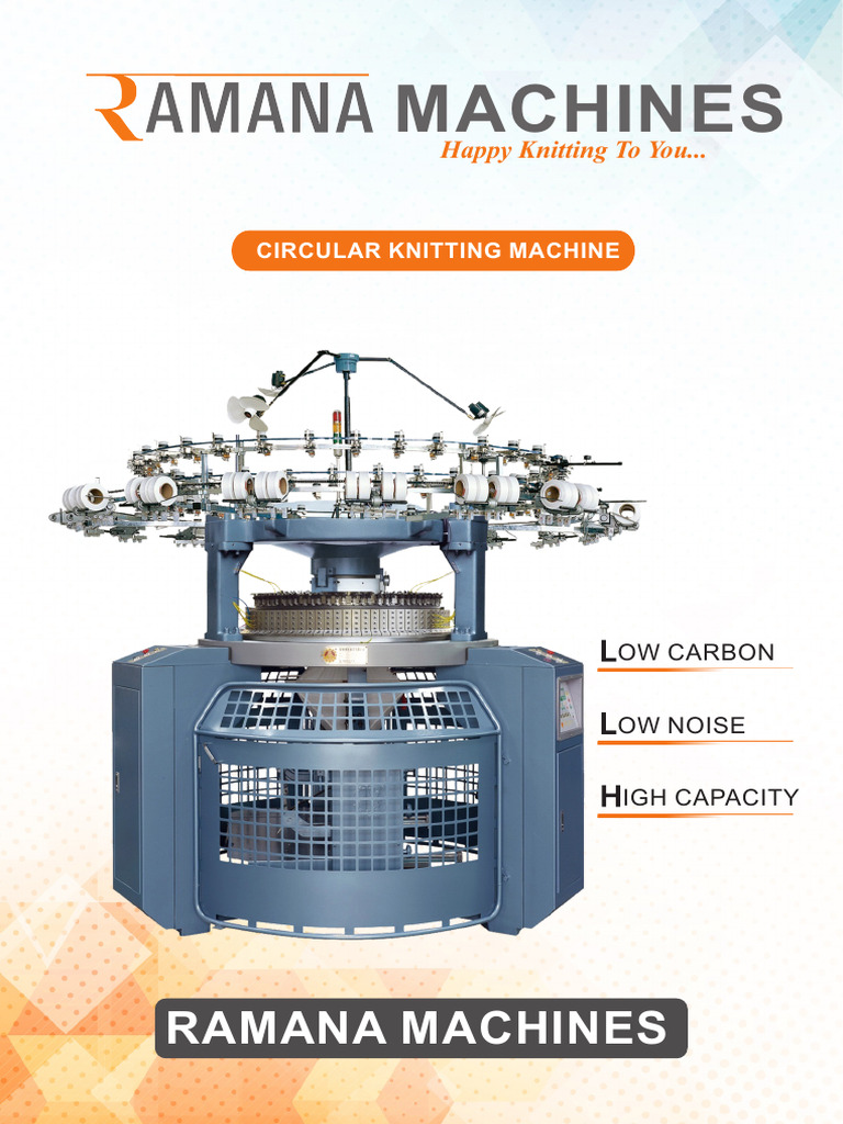 Circular Knitting Machines Overview | PDF | Knitting | Textile Arts