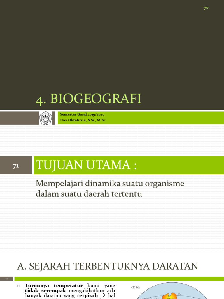 Biogeografi | PDF | Sains & Matematika