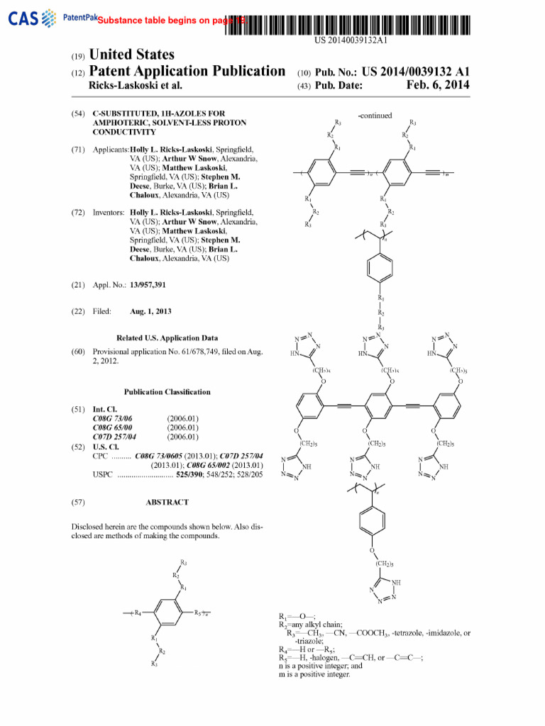Polymers With Pendant C-Substituted, 1h-Azoles With Amphoteric, Solvent ...