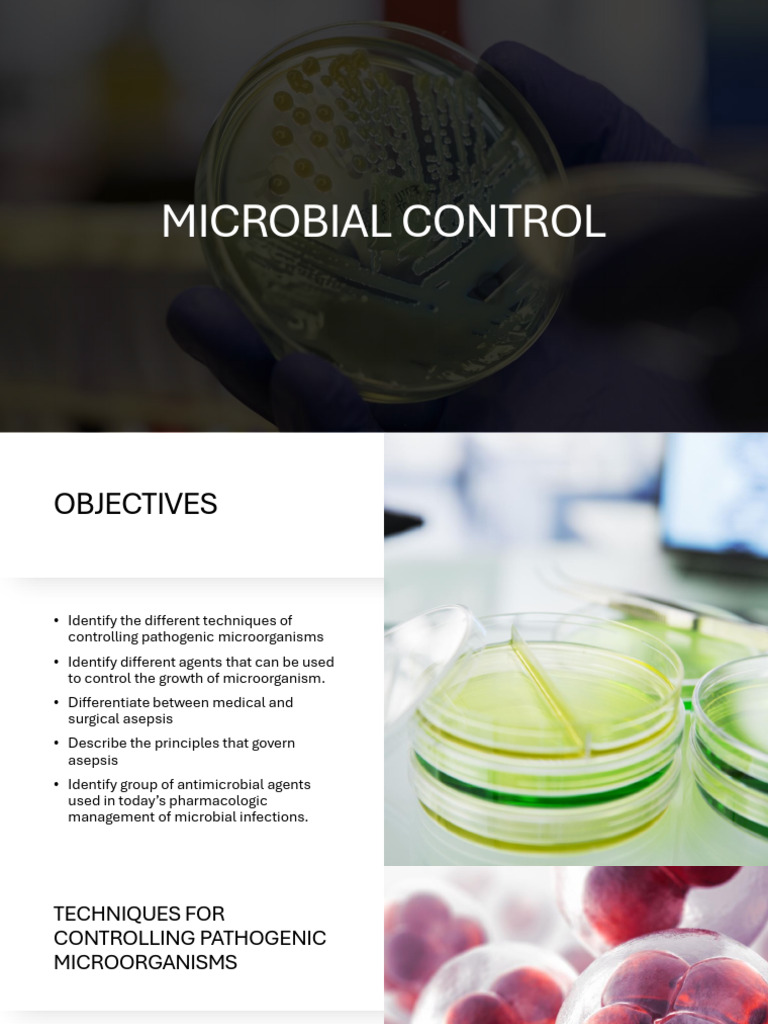 Microbial Control | PDF | Microorganism | Disinfectant