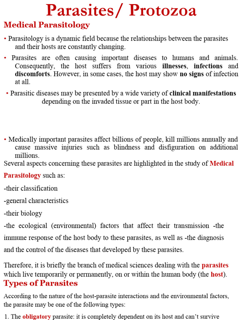 Protozoans Parasites | PDF | Parasitism | Biology