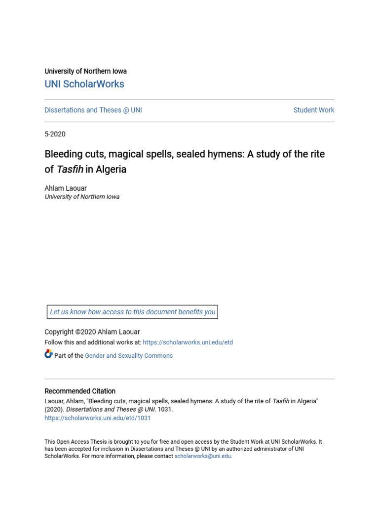 Bleeding Cuts Magical Spells Sealed Hymens - A Study of The Rite | PDF ...