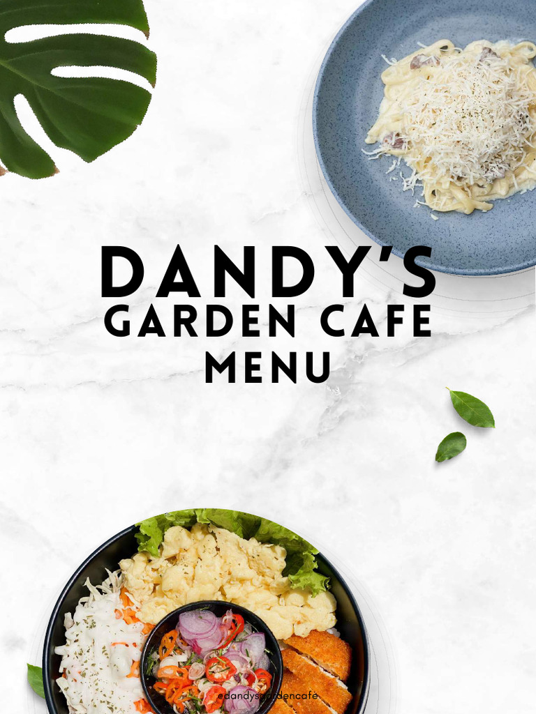 Menu Dandy's Garden Cafe | PDF | Coffee | Asian Cuisine