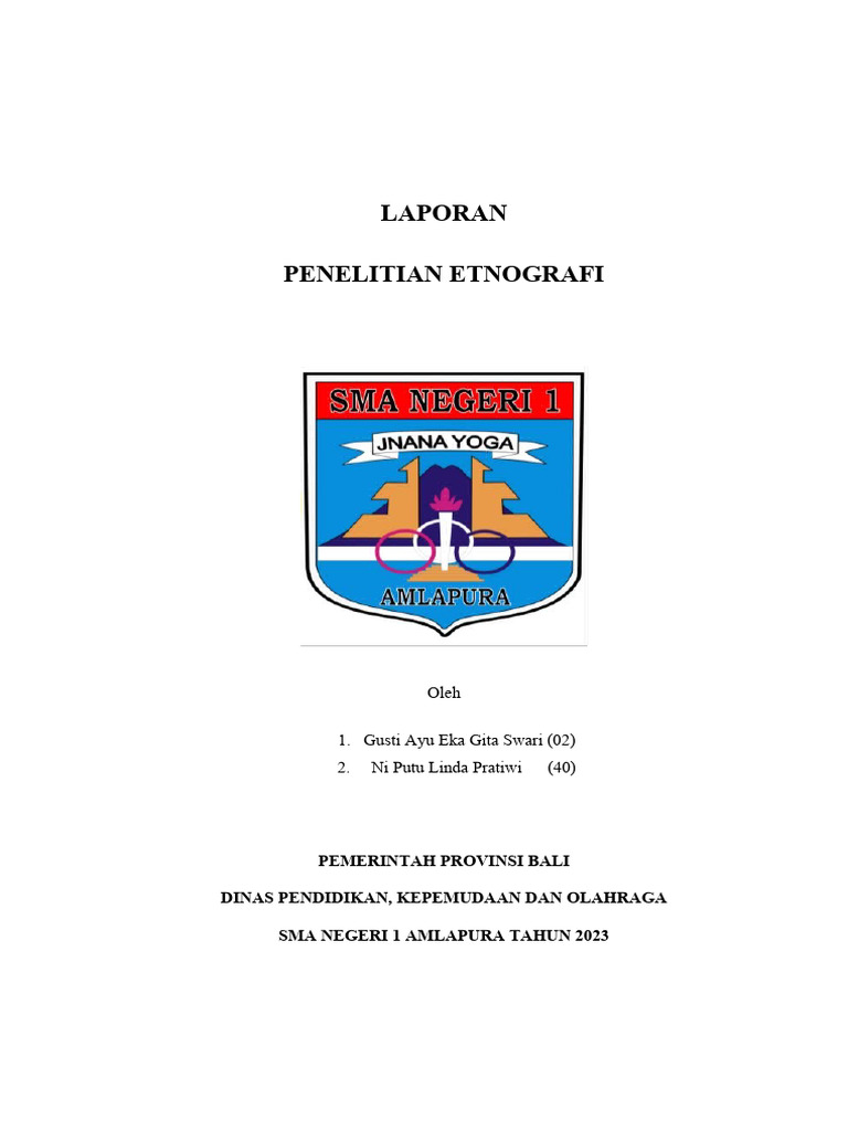 Laporan Penelitian Etnografi Gebug Ende | PDF