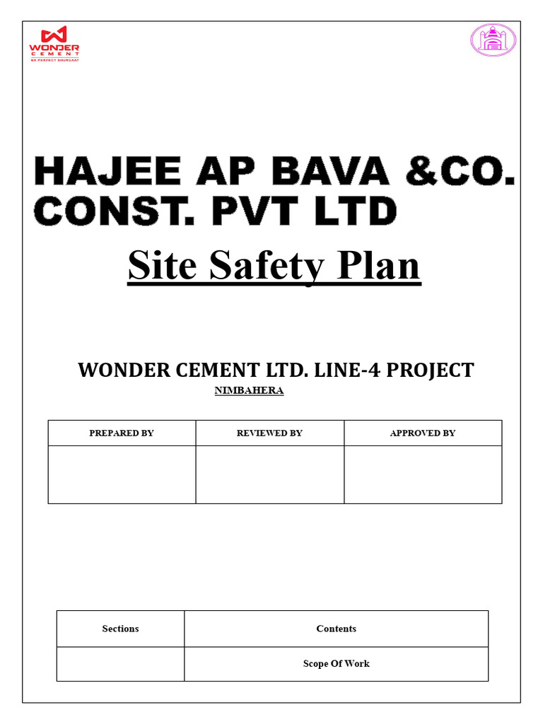 Safety Plan - | PDF | Welding | Construction