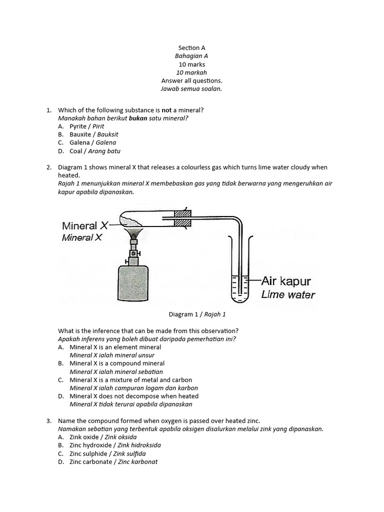 Science Form 3 Exam Paper Overview | PDF