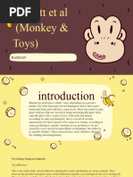 Primate Study on Toy Preferences | PDF
