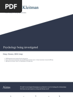 2.1 Dement & Kleitman (Sleep and Dreams) | PDF | Rapid Eye Movement ...