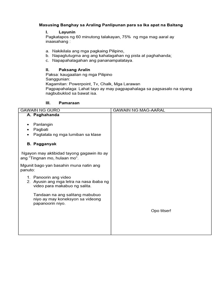 AP Lesson Plan | PDF